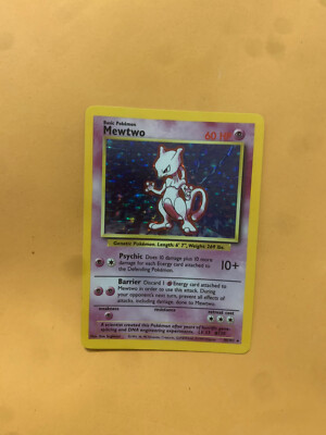 1995 Mewtwo Pokémon Card Super rare holographic Pokemon | eBay