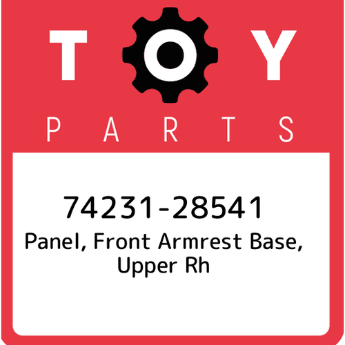 74231-28541 Toyota Panel, front armrest base, upper rh 7423128541, New ...
