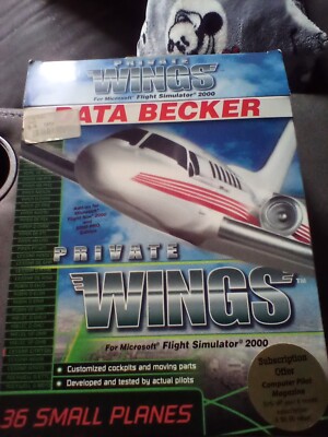 Data Becker Private Wings Flight Simulator 2000 For Microsoft PC Game ...