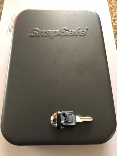 SNAP SAFE WITH CABLE GUN LOCK BOX OR VALUABLES | eBay