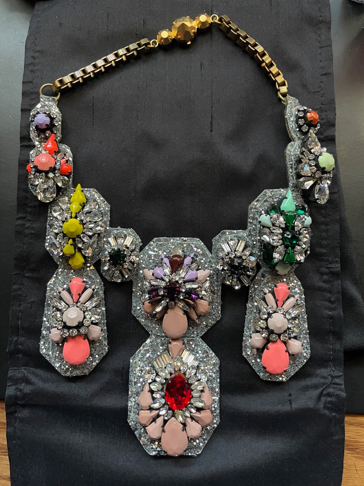 Rare Shourouk statement glitter collar bijoux bling n… - Gem