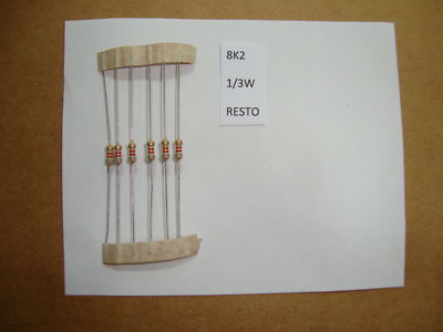 RESISTOR. 1/3W 8K2 8.2K 5% *8 PC* NEW | eBay