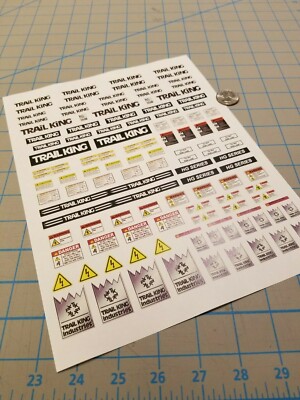 New Trail King Semi Trailer Construction Decals for 1:12/1:14/16 RC | eBay