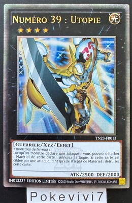 Carte YU-GI-OH! NUMERO 39 : UTOPIE TN23-FR013 QCSR NEUF | eBay
