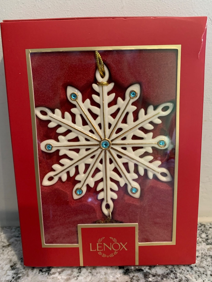 Beautiful Lenox Annual 2024 Gemmed Snow Fantasies Snowflake Christmas ...