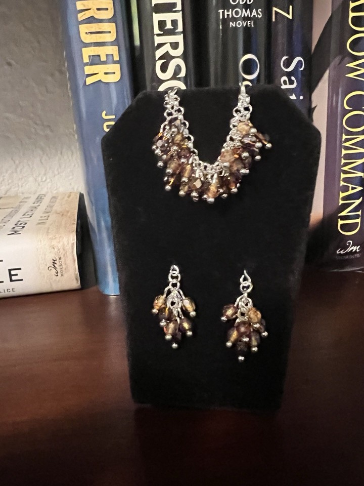 Handmade Jewelry for Fashion Doll - Tortoise Shell Crystal Necklace ...