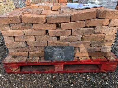 CLEARANCE BRICKS- PALLET 5- Red Orange Handmade 60mm | eBay UK