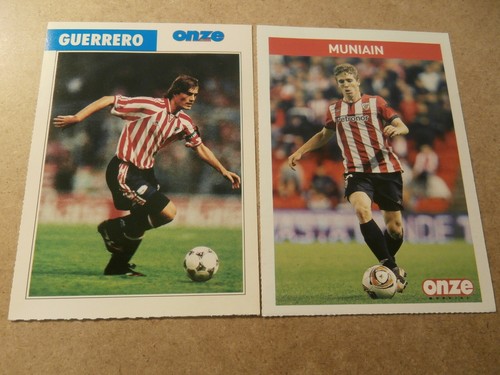 GUERRERO, MUNIAIN, ADURIZ, ATHLETIC BILBAO, 3 ROOKIE CARDS ONZE MONDIAL ...