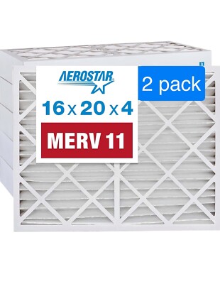 Aerostar Air Filer 16x20x4 MERV 11 2 Pack | eBay