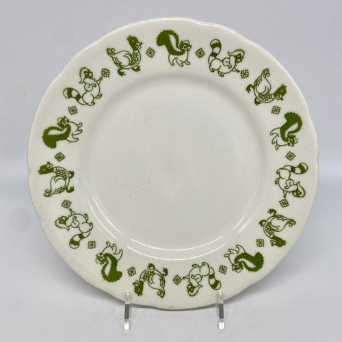 Rare Buffalo China Restaurant Ware 8" Animals Plate - Raccoon Skunk ...