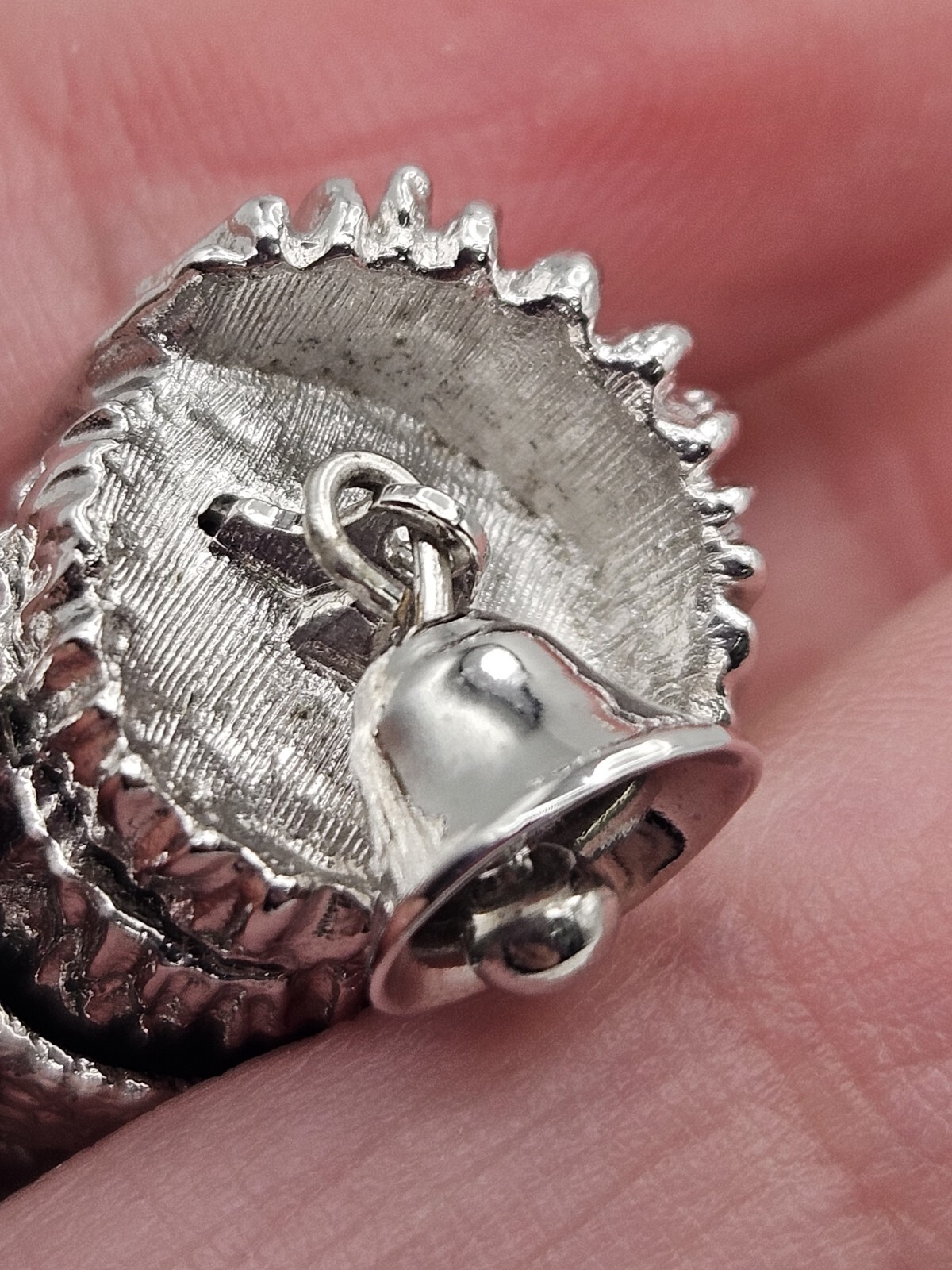 Vintage Monet Santa Claus Head Mechanical Charm Have A Merry Christmas ...