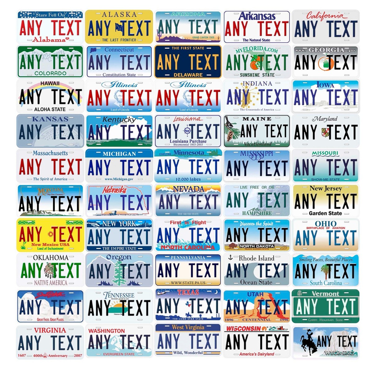 New Indiana State License Plates Designs