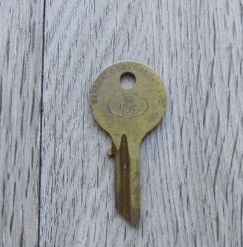 Sargent & Greenleaf key blank vintage un-cut brass key | eBay