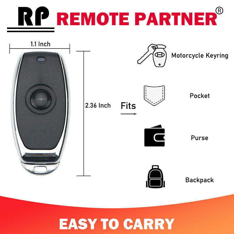 2PC For 971LM 973LM LiftMaster Garage Door Opener Remote 390mhz Mini ...