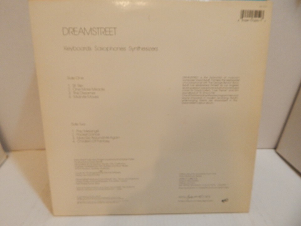 DAVID BORUFF DREAMSTREET Keyboards Saxophones Synthesizers New Age LP ...