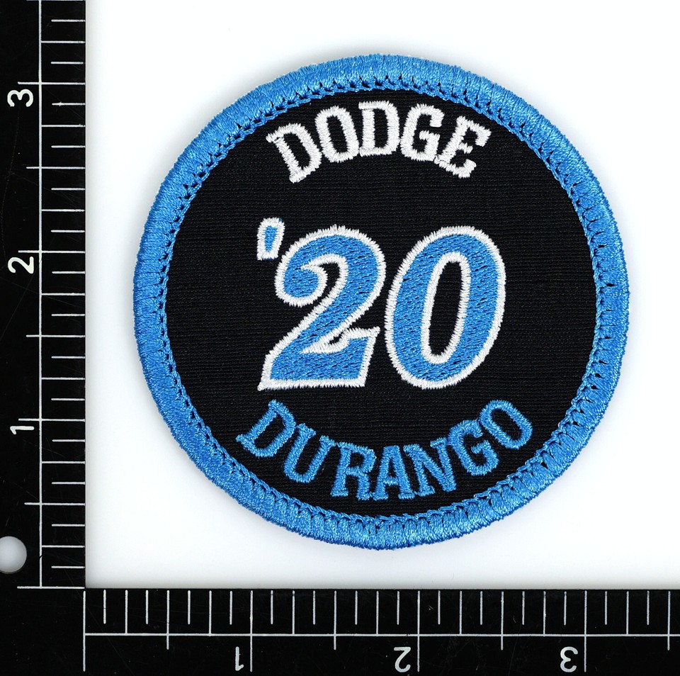 2020 Dodge Durango Embroidered Patch Black/Aqua Iron-On Sew-On Shirt Hat Jacket | eBay