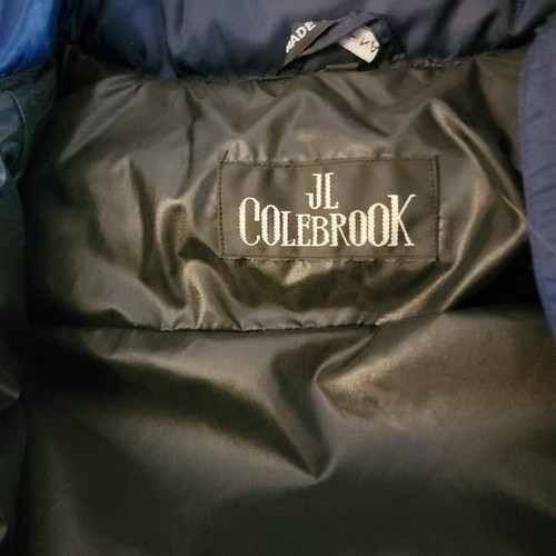 JL Colebrook Down Puffer Vest Full Zip Size M Navy Blue | eBay