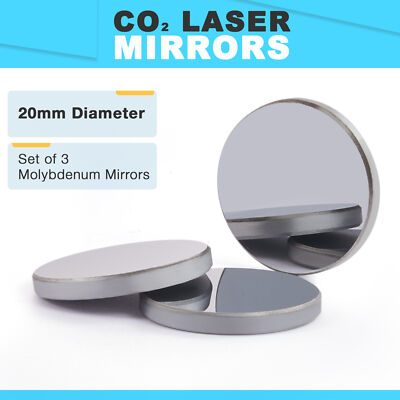 OMTech 20mm Moly Mirrors CO2 Reflector Mirrors for40W CO2 Laser ...