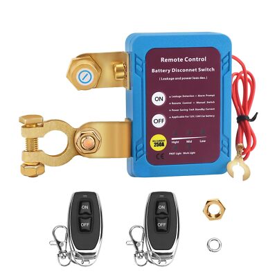 Kill Switch For Car Remote Battery Disconnect Switch 12V 250A Automatic ...