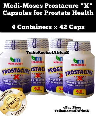 4X Medi-Moses Prostacure "X" Capsules for Prostate Health - 42caps | eBay