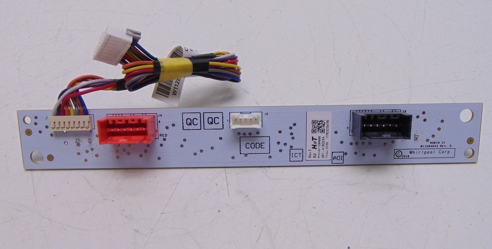 Whirlpool Washer User Interface Va10 Robin White Leds V03 W11626077 | eBay