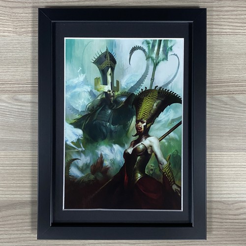 RULERS OF THE DEAD FRAMED ART NAGASH NEFERATA WARHAMMER AGE OF SIGMAR ...