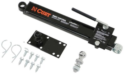 Curt 17200 Sway Control Unit Kit w/ Trailer Ball | eBay