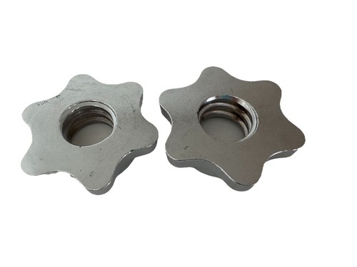 2Pcs Standard Barbell Spin-Lock Collars Screw Clamps Anti-Slip Spin ...