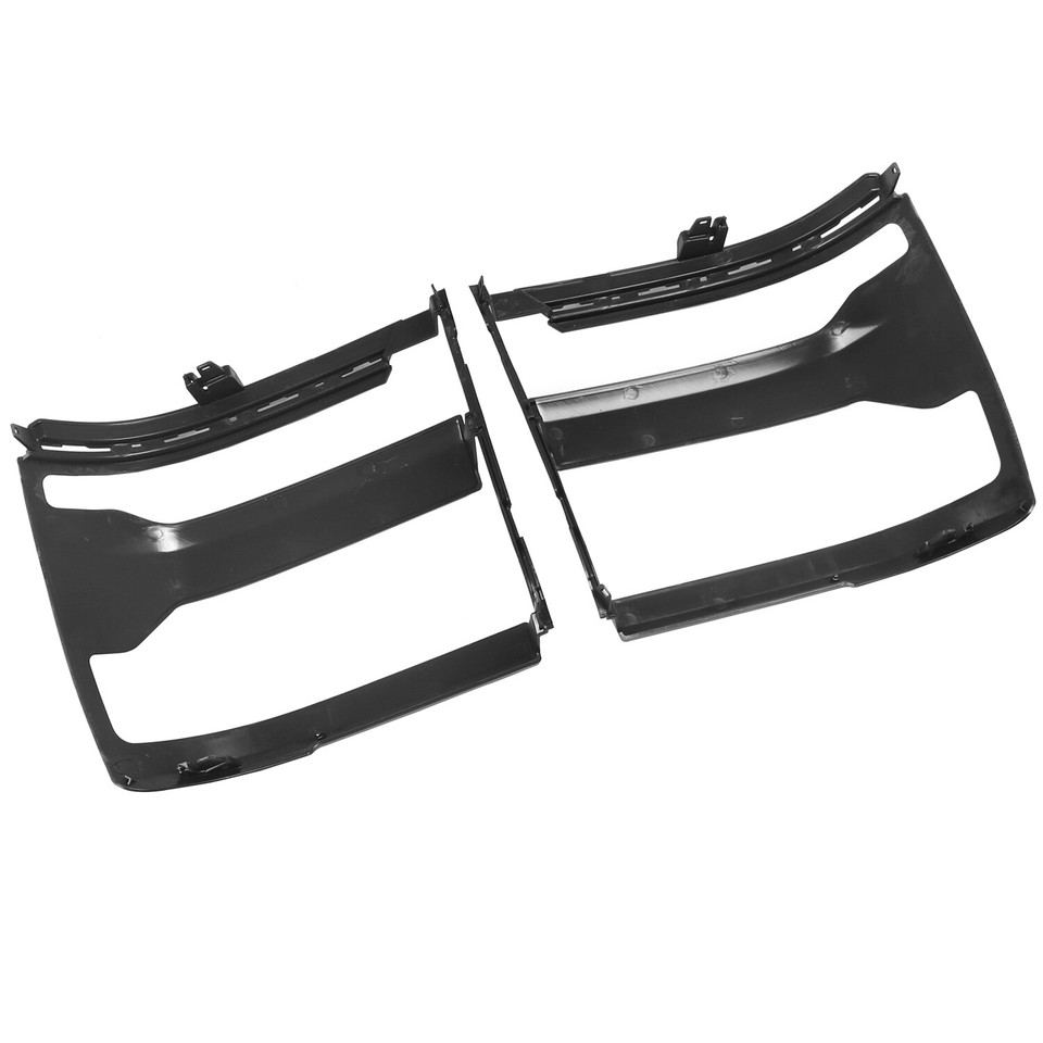 Pair For Chevy Silverado 1500 2016-2018 Black Headlight Trim Bezel ...