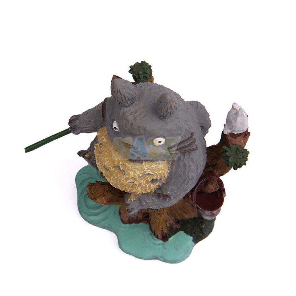 Anime My Neighbor Totoro Fishing Stump Action Figur Modell Spielzeug ...