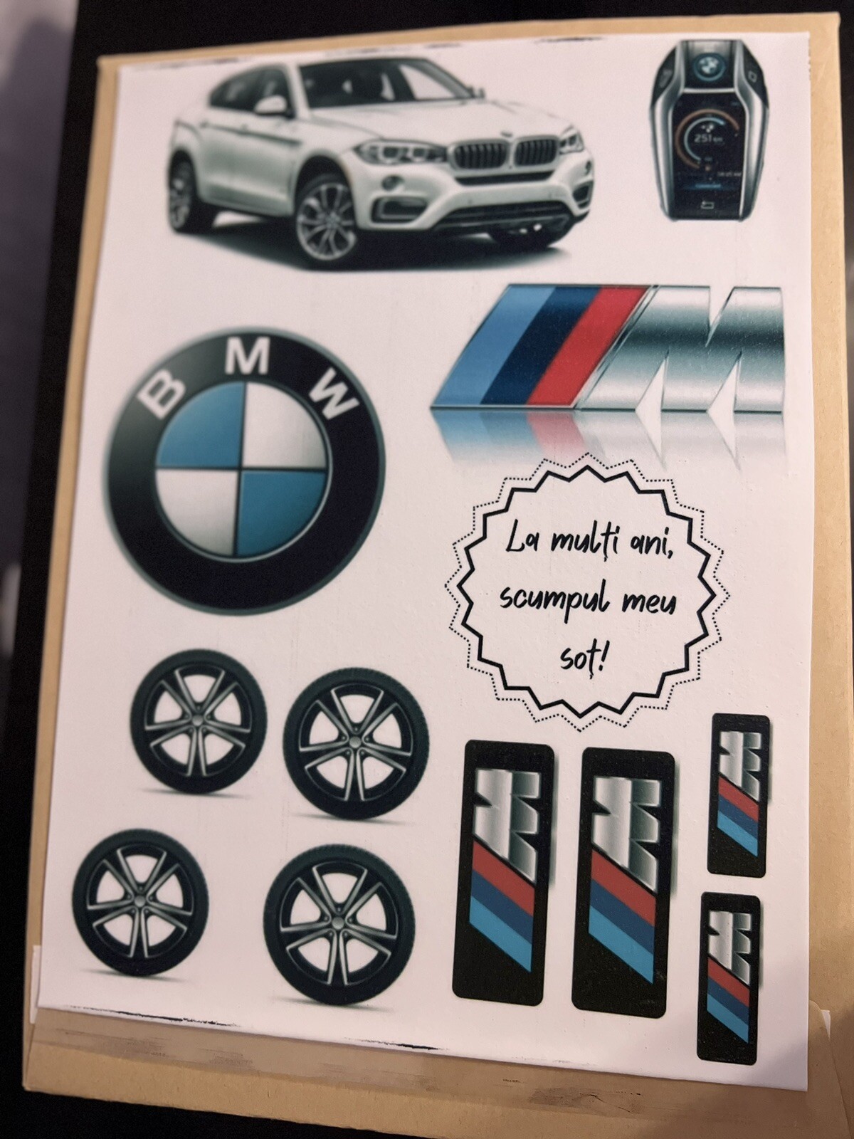 Personalised Edible BMW Car Cake Topper A4 Icing Sheet | eBay UK