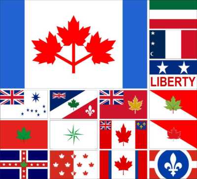 Canada Proposed Flag Duality Pearson Pennant Patriote Polar Star ...