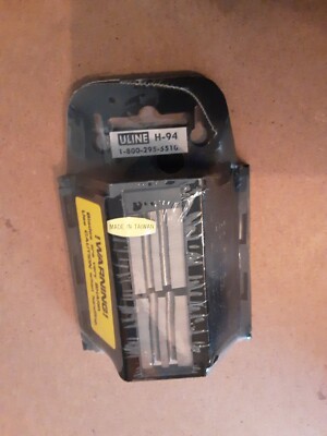 New ULINE Razor Blade Dispenser with 100 Blades for Box Cutters H-94 ...