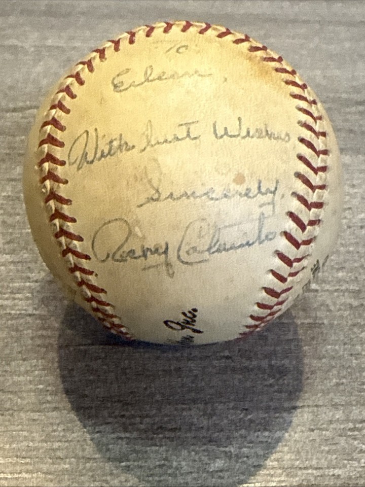 Rocky Colavito Autograph Signed Auto Baseball Indians Tigers Yankees ...