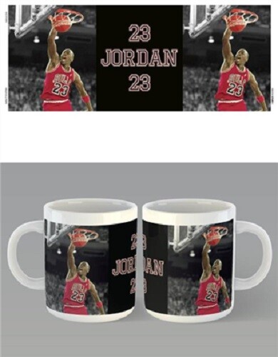 NBA Michael Jordan 23 Chicago Bulls Jump Dunk Mug x 2 BRAND NEW (Set of ...