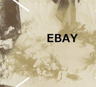 Vintage OOAK Dead Baby Photo Infant Postmortem Coffin Casket Flowers ...