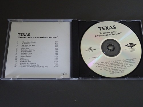 TEXAS - GREATEST HITS (INTERNATIONAL VERSION) / PROMO-ALBUM-CD (MINT ...