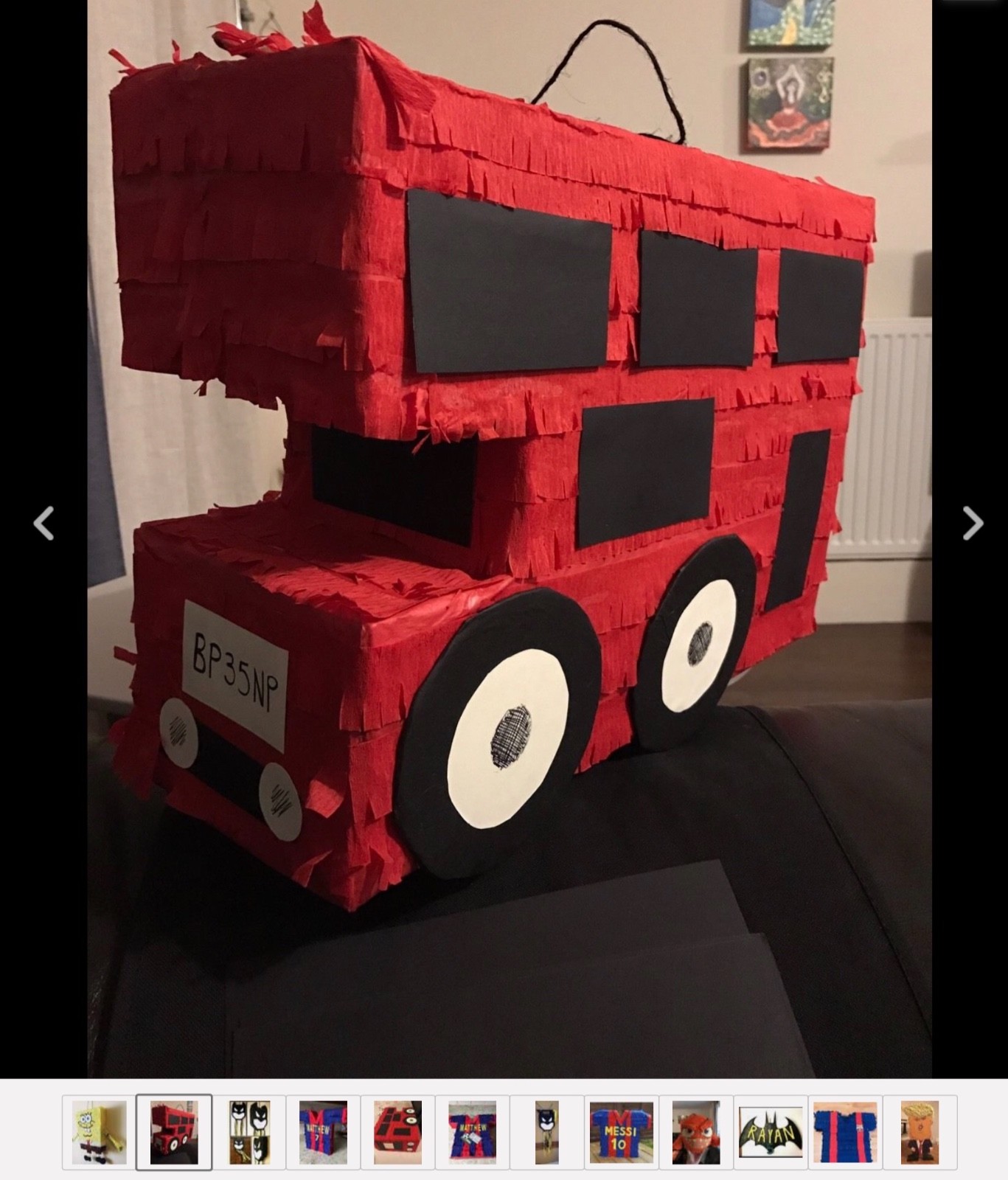 London Bus Pinata handmade and personalised | eBay