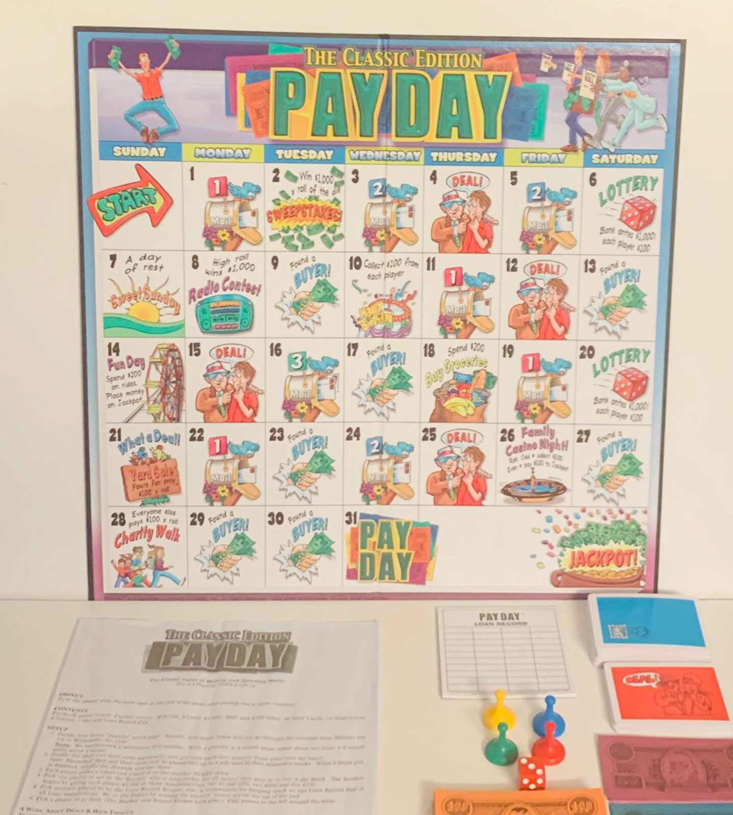 Payday Board Game 2008 Classic Edition 2-4 Players Hasbro Sealed Brand ...
