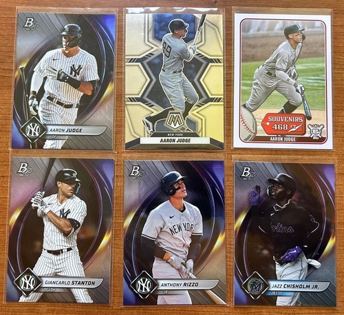 Aaron Judge Giancarlo Stanton Chisholm, Rizzo New York Yankees 6 Card ...