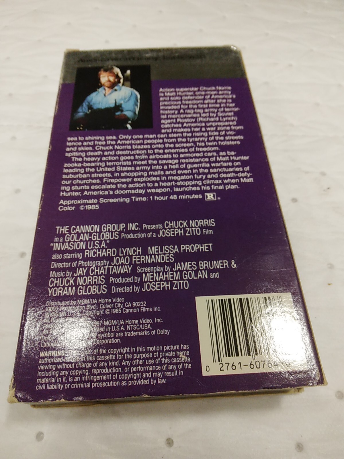 Invasion USA MGM UA VHS 1987 Chuck Norris T1 | eBay