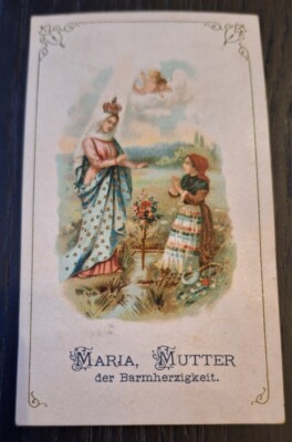 1906 Altes Andachtsbild, Hl. Maria, Zell a. d. Prag - Österreich | eBay