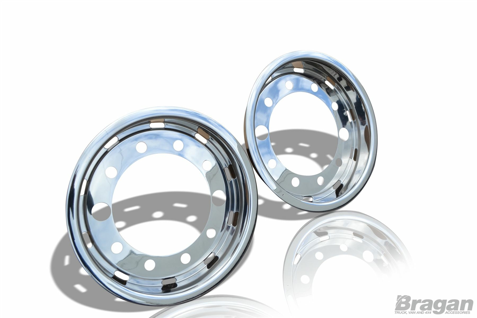 19.5" Super Singles Wheel Trims For Truck Bus Coach Stainless Steel ...