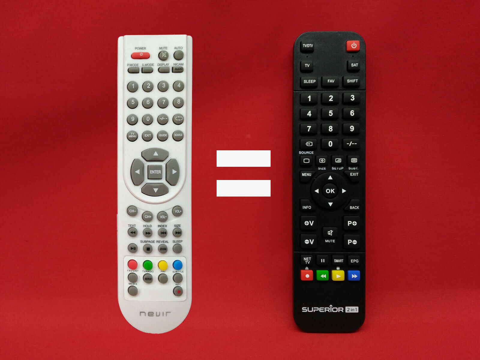 NEVIR REPLACEABLE TV Remote Control // TV Model: NVR-7402-28HD-N | eBay