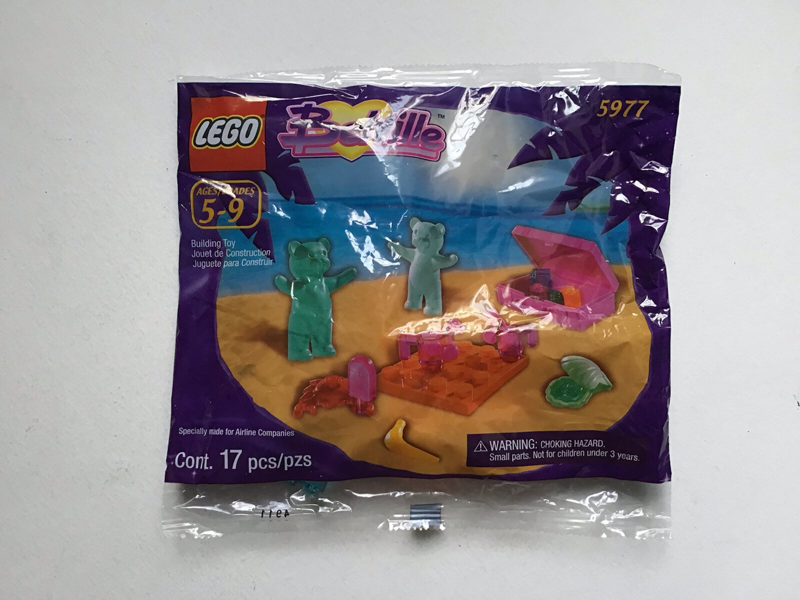 New Lego Belville Bears On The Beach 5977 Airline Companies Year 2001 ...