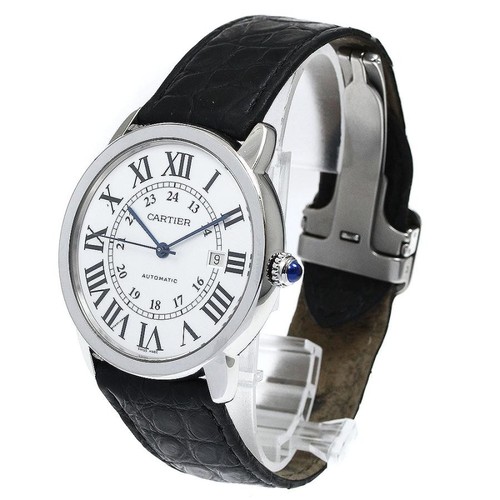 CARTIER W6701010 Ronde Solo XL Date Automatic Men's #C594 | eBay