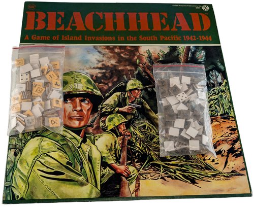 Beachhead Board Game Album Game 1980 Yaquinto Publications WWII Pacific ...