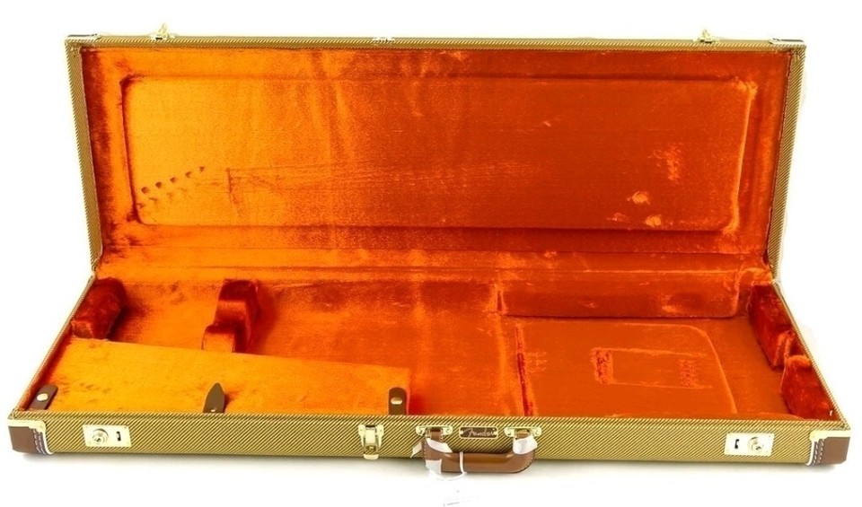 USA Fender Strat TWEED HARDSHELL CASE Jeff Beck Stratocaster, Guitar | eBay