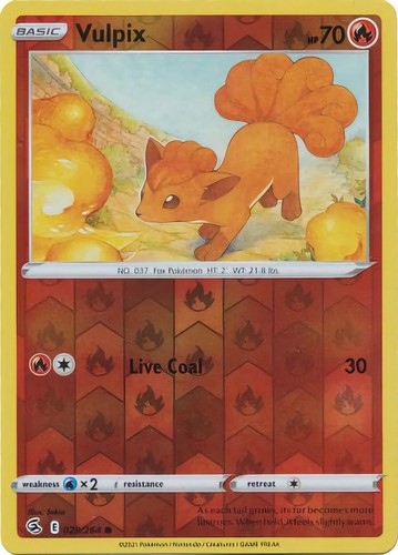 Vulpix 028/264 Reverse Holo Fusion Strike Common Pokemon TCG NM | eBay