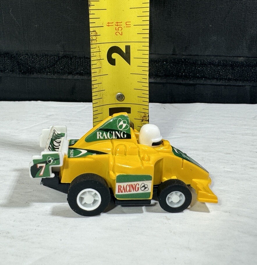 Vintage Toy F1 Pull Back Mini Micro Racer Car Yellow #7 NO. 2820-6 ...